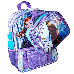 Disney Frozen Anna Elsa Olaf Trust Your Journey 5 PC Backpack Set Tote Bag