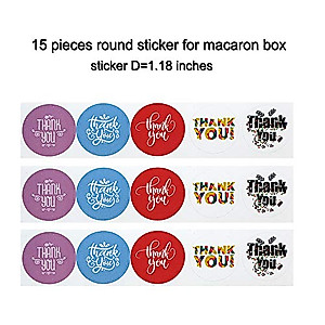 Macaron Packaging Box Macaron Gift Giving boxes, Pastry Boxes, Chocolate Dessert Treat Packaging with Clear Window (WHITE 8)