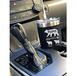 Froolu Personalized Tumblers Customized with Names - Travel Mug Gifts for Mom - Cute Mama Bear, Deer, Dragon Designs - Custom Coffee Cups Mother's Day, Christmas, Birthday Gift for Momma - Engraved
