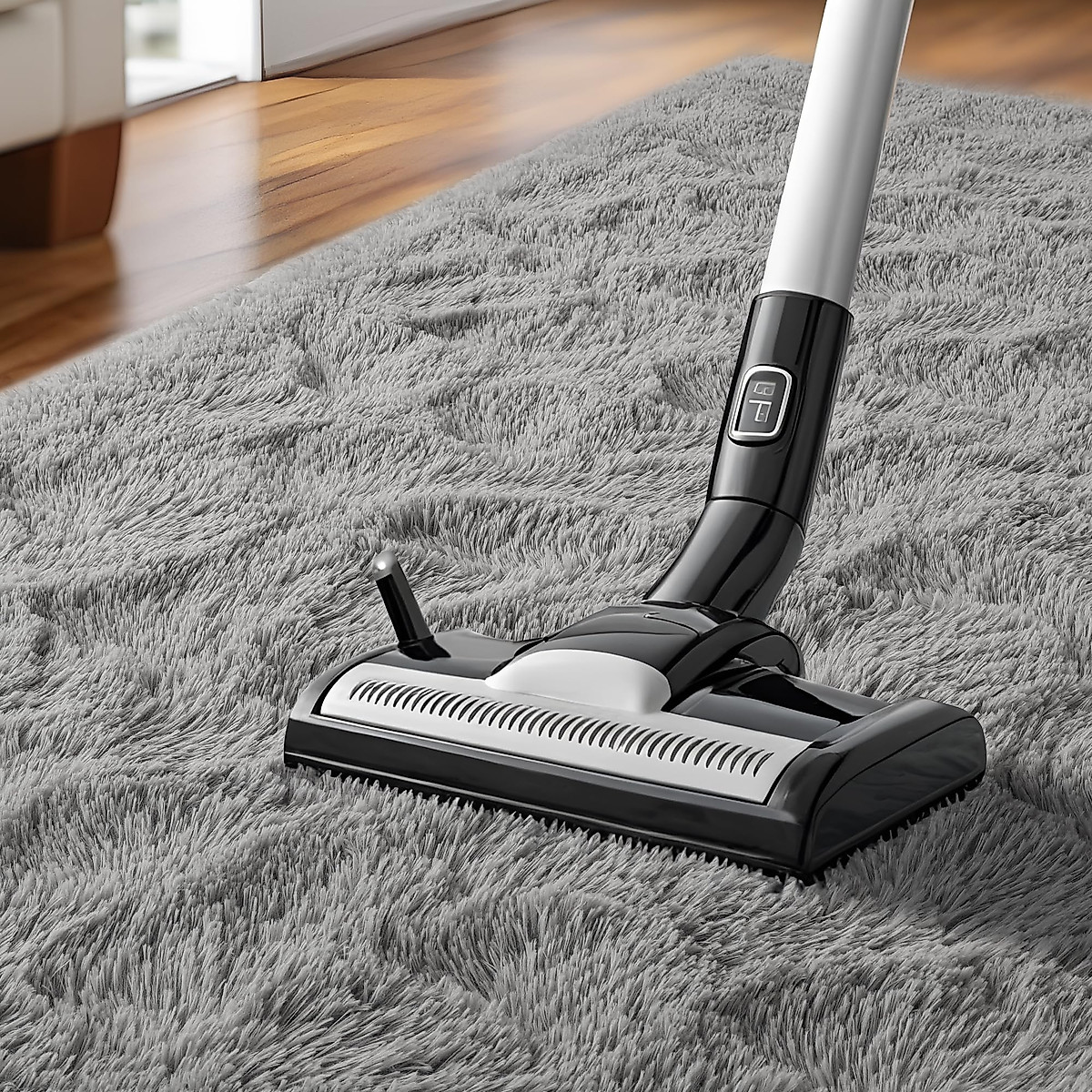 HQAYW 8x10 Area Rug for Living Room Large Fluffy Bedroom Rugs Ultra Soft Shaggy Carpet for Kids Girls Room Non-Slip Fuzzy Dorm Rugs Comfy Home Decor Floor Carpets, Grey