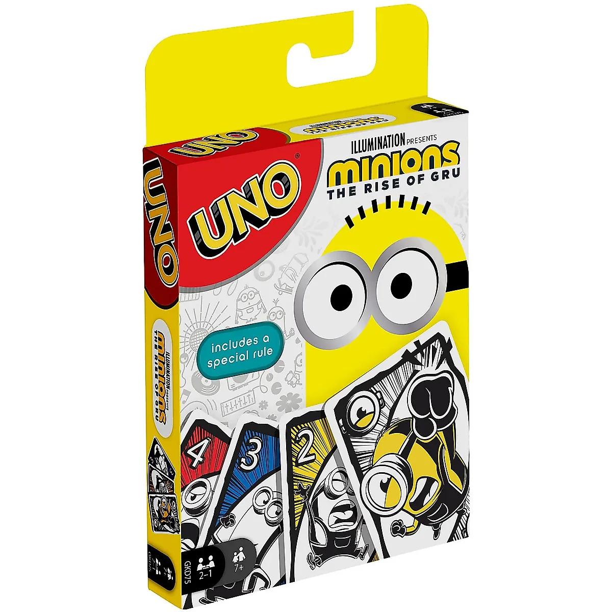 Mattel Games UNO Featuring Illumination’s Minions: The Rise of Gru, Card Game for Kids and Family with 112 Cards, for 7 Year Olds and Up