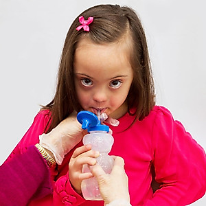 TalkTools Honey Bear Straw Cup for Babies - BPA-Free, Food-Grade Therapy Sippy Bottles for Speech and Feeding Training - Leak-Proof, Licensed Speech Pathologist (Single, 5, Ounce)