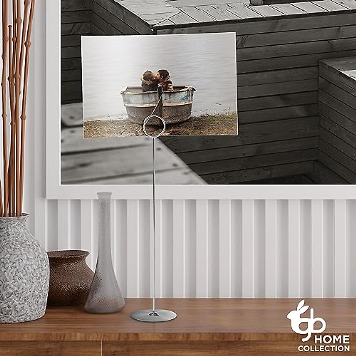 Place Card Holder, 12 in Tall, 12 Pack, Chrome Silver, Table Cardholder Tabletop Menu Holder Harp-Clip Number Holder Recipe Holder Reserved Card Holder, for Restaurant Weddings