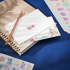 840 Pieces Inspirational Clear Bible Verse Stickers Clear Sticker Motivational Verse Encouraging Scripture Decals Pray Labels for Laptop Bottle Planner Diary Scrapbooks Album(Multicolor)