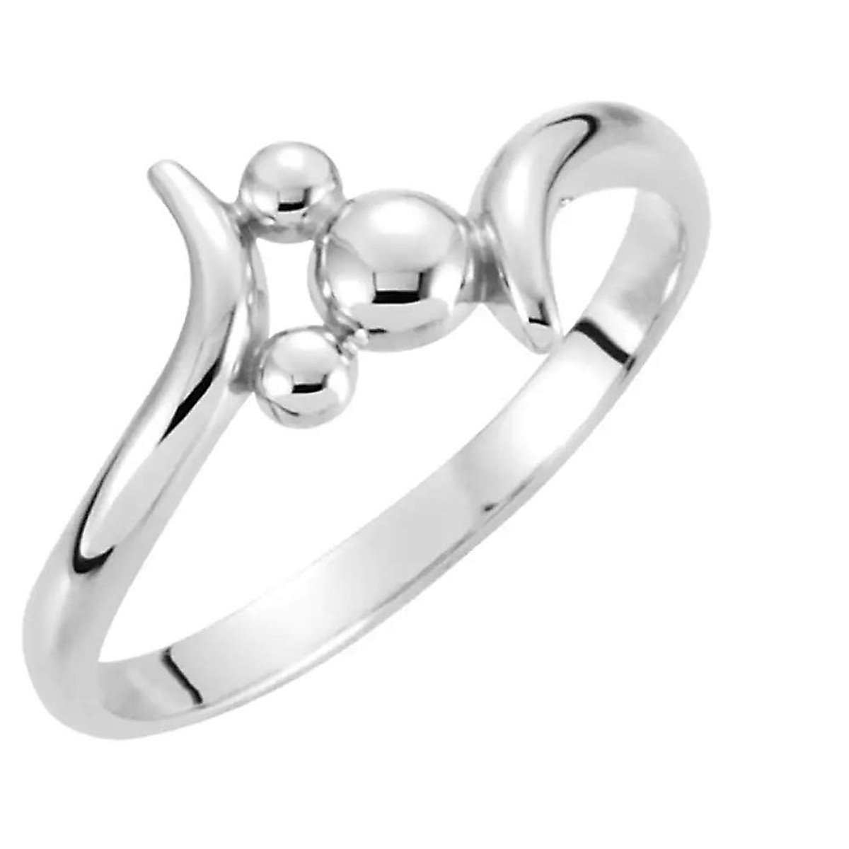 Ani's Mickey Mouse Bypass Wedding & Engagement Ring For Women's In 14K White Gold Plated 925 Sterling Silver_4