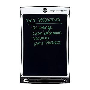 Boogie Board Jot Reusable Writing Tablet for Adults, 8.5" Digital Notebook with Instant Erase, Digital Notepad with Magnets, Note Taking Tablet for Work or School, White