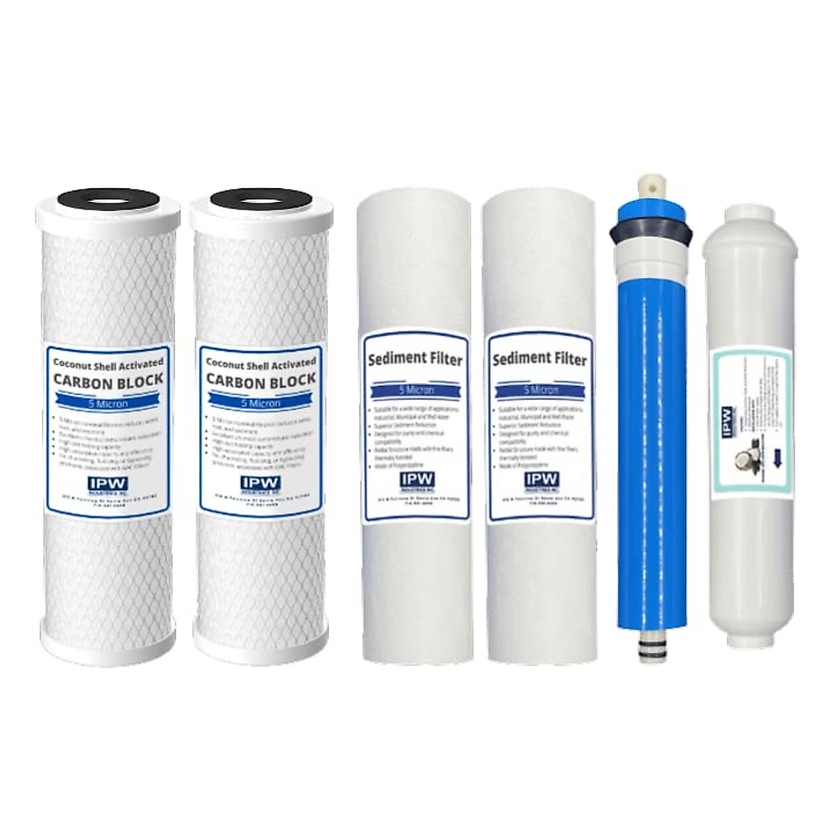 Compatible Pentek RO-2550 RO System Replacement Water Filter Kit 50 gpd by IPW Industries Inc.