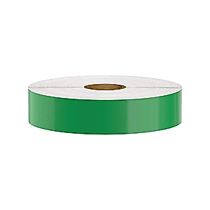 Premium Vinyl Label Tape for DuraLabel, LabelTac, VnM SignMaker, SafetyPro, Viscom and Others, Green, 1" x 150'