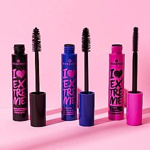 essence | I Love Extreme Volume Mascara Waterproof (Pack of 3) | Vegan & Cruelty Free | Free From Parabens-Alcohol, & Microplastic Particles