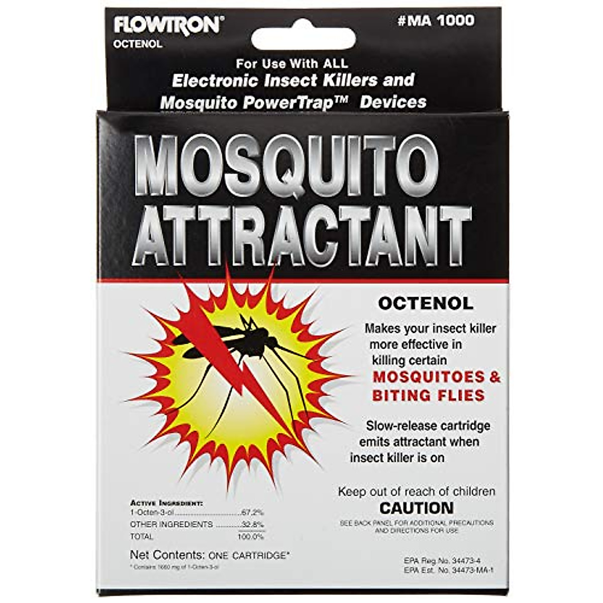 Flowtron MA-1000 Octenol Mosquito Attractant Cartridge