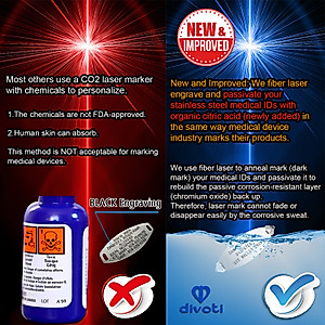 Divoti Custom Engraved Medical Alert Bracelets for Women, Stainless Steel, Medical ID Bracelet w/Free Engraving - Fancy Paisley w/ 6" Cuff (fits 6.5-8.0")-Stainless/Deep Blue