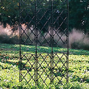 Stackable Plant Trellis, Plant Climbing Frame, Roses and Flowers Trellis, Climbing Support, Metal Trellis for Rose/Vegetable and Flower Gardens, Cucumber Trellis, Vegetables, Plant Support, Climbing