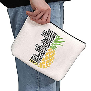 G2TUP Fitness Gym Workout Cosmetics Bag Gym Lover Gift In-chworms Spider Pushups Diamond Squats Makeup Bag Bodybuilding Workout Lover Gift (Inchworm White Bag)