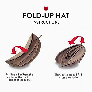 Minnetonka Unisex Leather Fold Up Hat