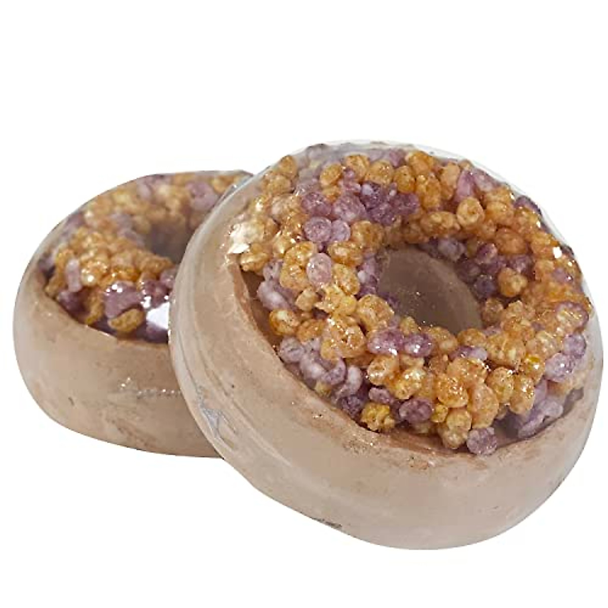 Penn-Plax Donut Mineral Blocks for Small Animals – Great Source of Calcium – Perfect for Hamsters, Gerbils, Gunina Pigs, Ferrets, Rabbits, Mice and More – 2 Pieces