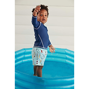 Mud Pie baby boys Fishing Lure ANIMAL SWIM TRUNKS, Fish, 2-3T US