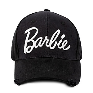 Barbie Cap Adults Teens Womens Embroidered Logo Black Hat One Size OneSize