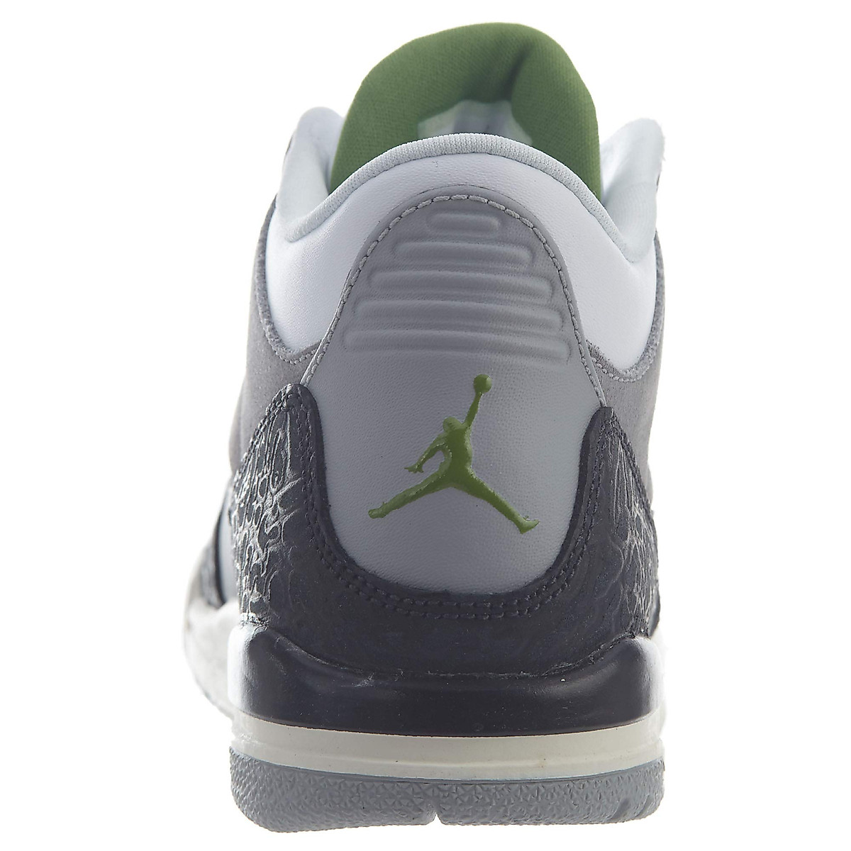Jordan 3 Retro Little Kid's Shoes Light Smoke Grey/Chlorophyll/Black 429487-006 (13 M US)
