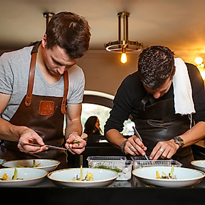 CREATIVECHEF Professional Chef Plating Kit, 5 Piece Culinary Plating Set, Black, Stainless Steel (5 Piece, Black)