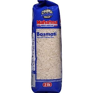 Mahatma Indian Basmati Rice, 32-Ounce Bag of Rice, Fluffy, Floral, and Nutty-Flavored Rice, Stovetop or Microwave Rice