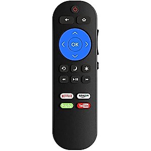 Replacement Remote Compatible with All Hitachi Roku TV, Universal for Hitachi Roku TV Remote with Netflix, Amazon, hulu, YouTube (Not Compatible with Roku Stick and Roku Box)