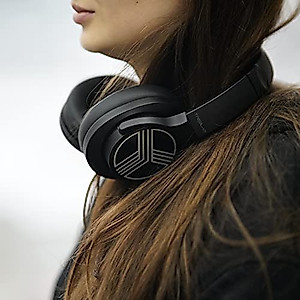 TREBLAB Z2 | Over Ear Workout Headphones with Microphone | Bluetooth 5.0, Active Noise Cancelling (ANC) | Up to 35H Battery Life | Wireless Headphones for Sport, Workout, Running, Gym (Black)(Renewed)