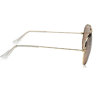 RAY-BAN RB 3025 AVIATOR SUNGLASSES (55 mm, 001/51 ARISTA CRYSTAL/GRADIENT BROWN)