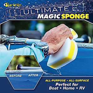 STAR BRITE Black Streak Remover & Degreaser + Magic Sponge Eraser 2 Pack - Super Charge Your Cleaning Kit