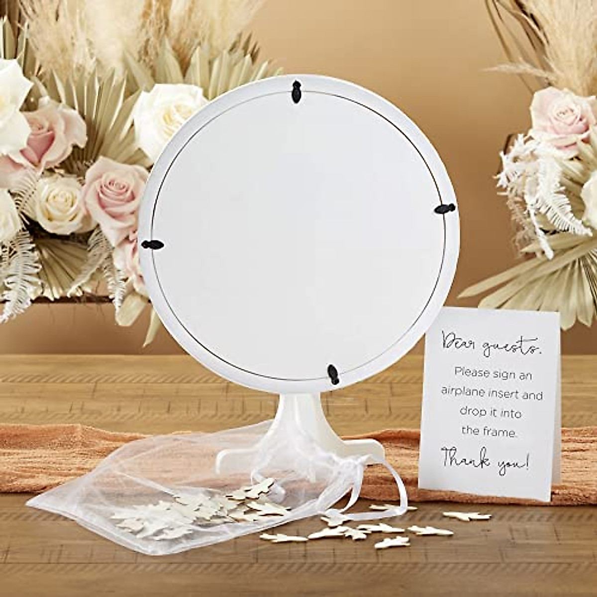 Kate Aspen, Wedding Decoration/Shelf Decor, Globe Guestbook Alternative w/Airplanes