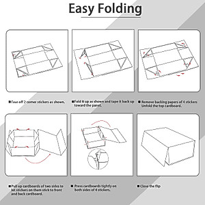 Ditwis 8x8x4 Inches Gift Box with Magnetic Closure Lid, Black Magnetic Boxes for Wedding, Groomsmen Bridesmaid Proposal, Birthdays, Mother's Day, 1 Pack