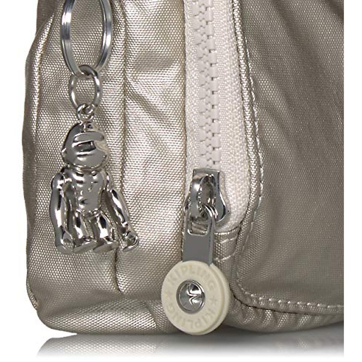 Kipling Women's Myrte Crossbody Handbag, Convertible Metallic Purse, Nylon Clutch and Waist Bag