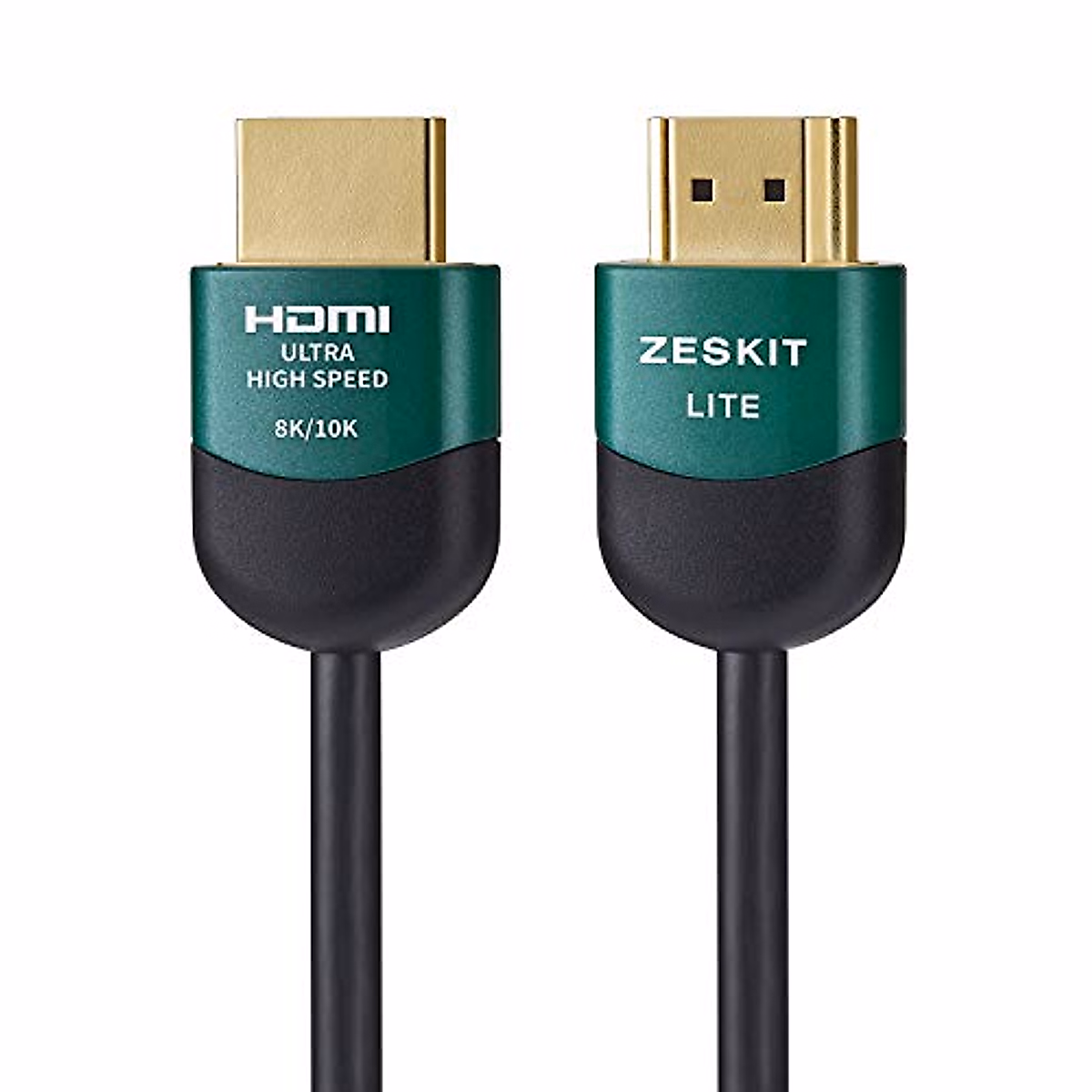 Zeskit Lite 48Gbps Slim Certified Ultra High Speed HDMI Cable 5ft, 4K120 8K60 144Hz eARC HDR HDCP 2.2 2.3 Compatible with Dolby Vision Apple TV 4K Roku Sony LG Samsung Xbox Series X RTX 3080 PS4 PS5