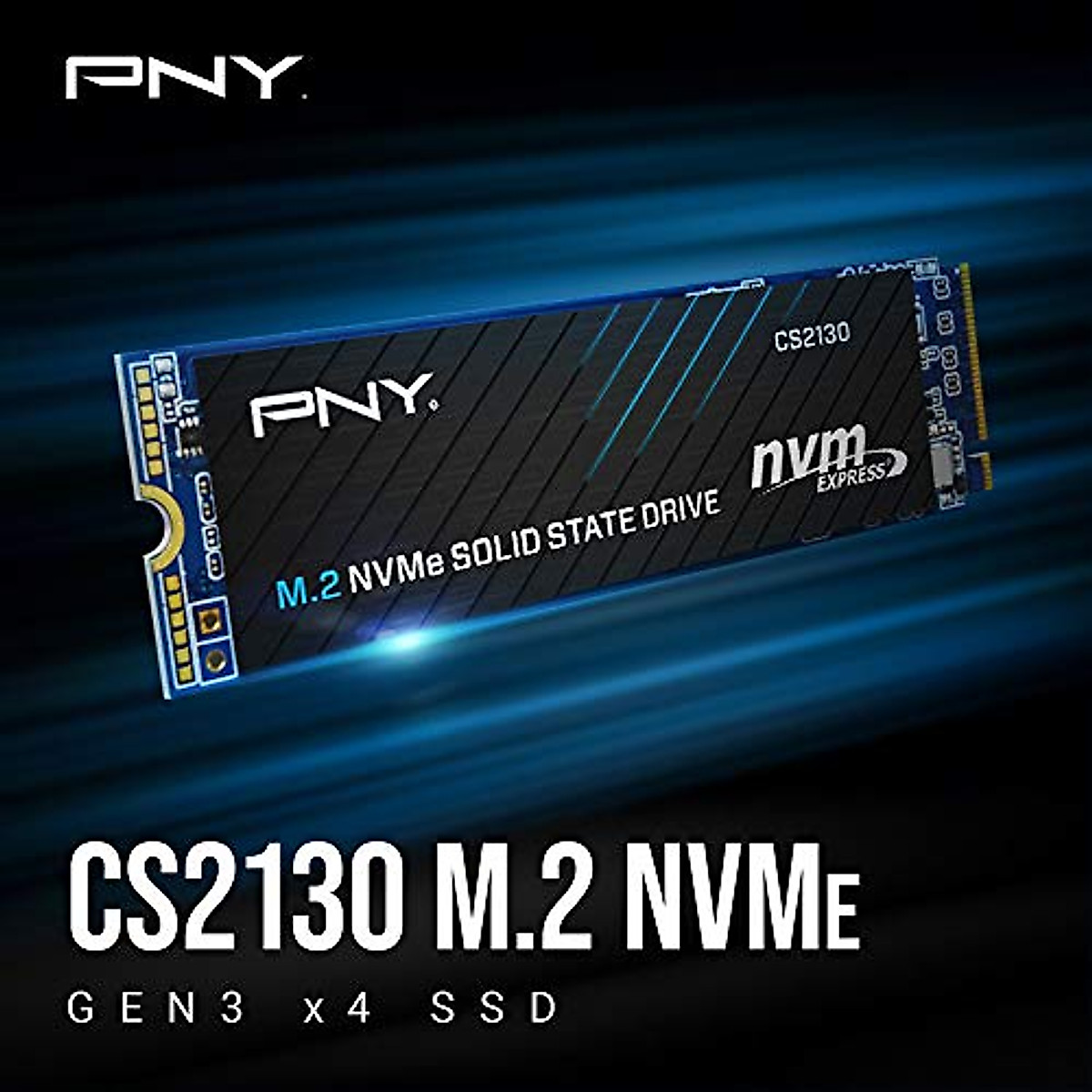 PNY CS2130 1TB M.2 PCIe NVMe Gen3 x4 Internal Solid State Drive (SSD), Read up to 3,500 - M280CS2130-1TB-RB