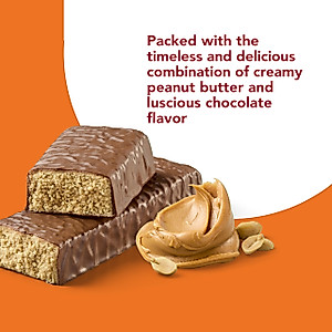 think! Protein Bars, High Protein Snacks, Gluten Free, Kosher Friendly, Creamy Peanut Butter, Nutrition Bars, 2.1 Oz per Bar, 12 Count (Packaging May Vary)