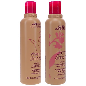 Aveda Cherry Almond Softening Shampoo 8.5 Oz & Leave in Conditioner 6.7 Oz