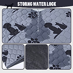 JUMEIHUI Washable Pee Pads for Dogs, Reusable Pee Pads for Dogs Non Slip,Pet Supplies Dog Pee Pads Extra Large,Playpen,Indoor 18X24（Pack of 2）