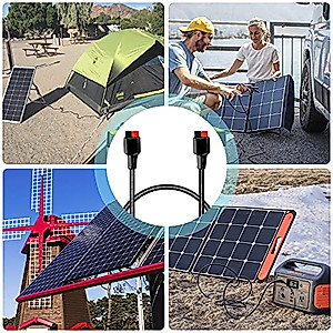 20FT 14AWG Solar Extension Cable with 45A Connectors for GZ Yeti /G500 Solar Generator, Portable Power Station and Renogy, Boulder 200 Solar Panels (20FT)