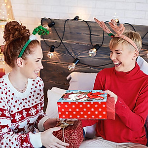 GITMIWS 12 Pack Christmas Gift Bags with Tissue Paper, 12.6'' Large Christmas Paper Gift Bags for Kids Gifts with Handles, Christmas Treat Tote Bags Xmas Gift Bags Christmas Party Favors Supplies