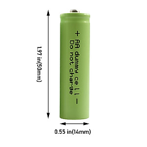 funkawa ShockLi Dummy Fake AA Battery, AA Battery Setup Shell Placeholder(4 - Pack)