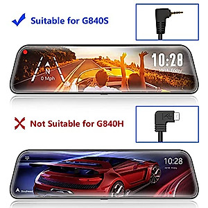 WOLFBOX G840S / G930 / T10 / T10 Plus Original 20Feet Rear Camera Cord Cable (4 pin, 2.5mm), not Suitable for G840H / G880 /V19