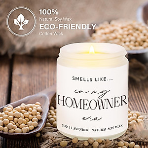 Housewarming Gifts New Home, House Warming Gifts, New Apartment Home Gifts, New House Gifts for Home, Funny Gifts for Housewarming Candle,7oz Soy Wax Lavender Scented Candle