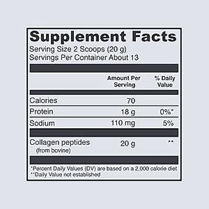 Vital Proteins Collagen Peptides Powder Unflavored 9.33 OZ+Marine Collagen