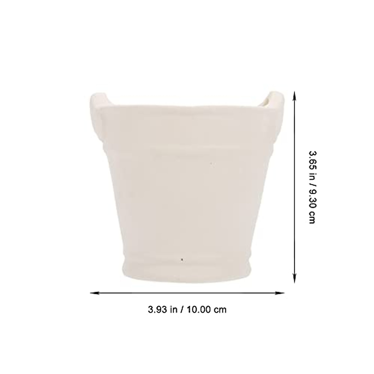 WIAMEE 1 Set DIY Coloring Flower Pot Painting Pigment with Mixing Plate DIY Graffiti Planter Pot with Brush Pen DIY Handicrafts Bonsai for Home Office Garden