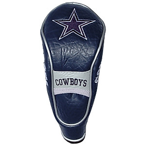 Team Golf NFL Dallas Cowboys Hybrid Head Cover Hybrid Golf Club Headcover, Hook-and-Loop Closure, Velour lined for Extra Club Protection