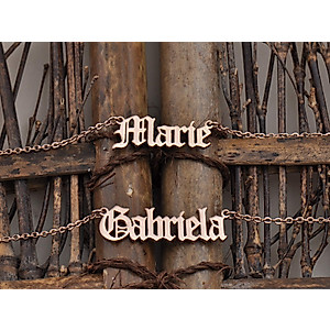 HUAN XUN Custom Initial Jewelry Personalized Name Necklace for Women Cobi