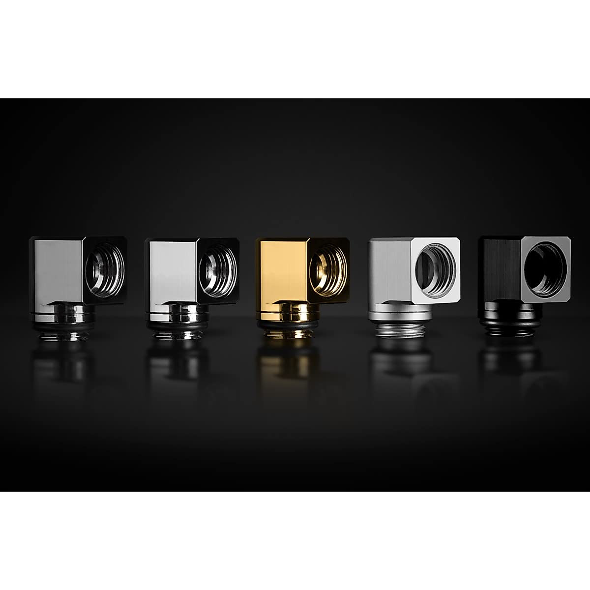 EKWB EK-Quantum Torque Micro Rotary 90 Degree Angled Fitting, Black