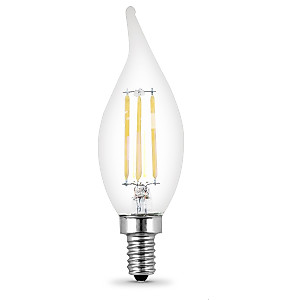 Feit Electric Candelabra LED Light Bulbs, Dimmable, 40W Equivalent, E12 Base, 2700K Soft White, Vintage B10 Filament Candle Light Bulb for Chandelier, BPCFC40927CAFIL/4/RP, 4 Pack