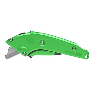 Riteknife AS100 Auto Retractable Safety Knife, Fast Acting Blade Guard Technology Eliminates Lacerations, Durable Aluminum Handle, Best for Cutting Heavy-Duty Materials, Triple-wall Corrugated, Rubber