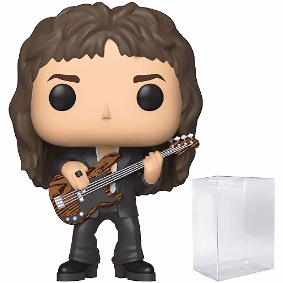 POP Queen - John Deacon Funko Pop Vinyl Figure (Bundled with Compatible Pop Box Protector Case), Multicolored, 3.75 inches