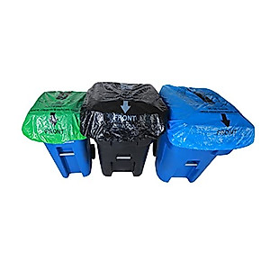 Trash Smell Buster, Trash Can Cover, Odor Eliminating Bag with Elastic Rubber Band, Eliminates Odor from Trash, Durable, Effective, Chemicals Free, 32 Gallon Size, 3 Covers